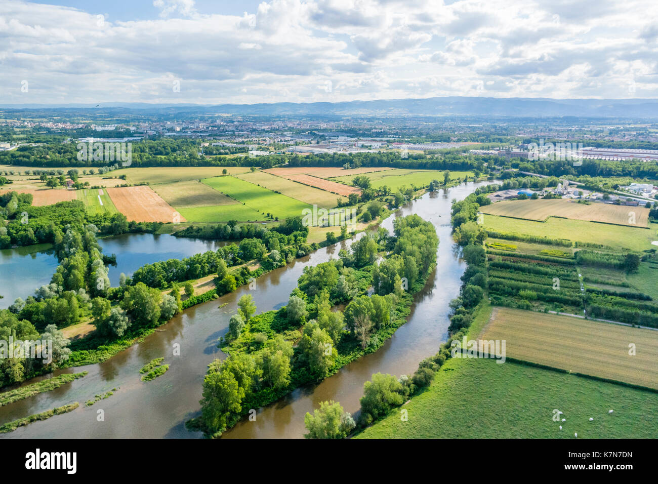 France, Loire, Roanne, the Loire at the north of town Stock Photo - Alamy