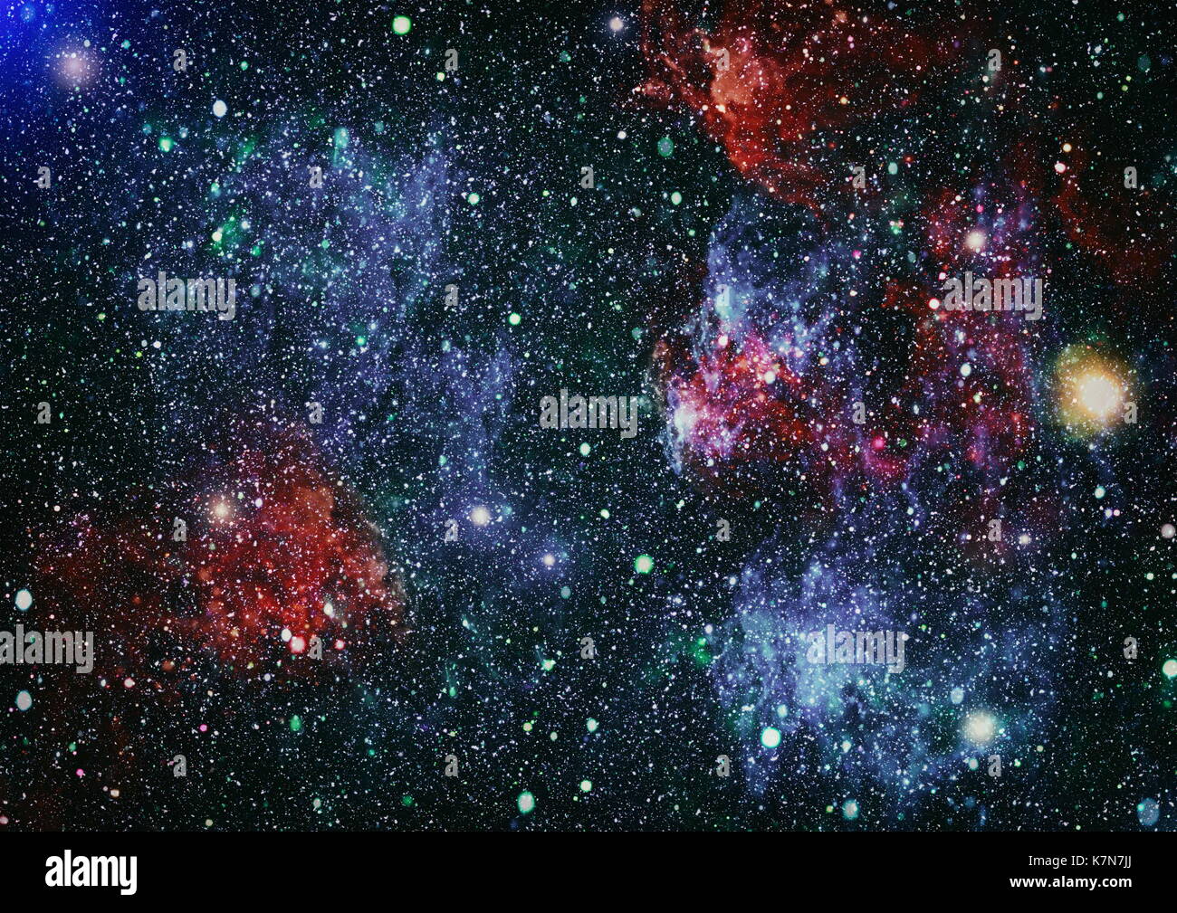 Colorful Starry Night Sky Outer Space background Stock Photo - Alamy