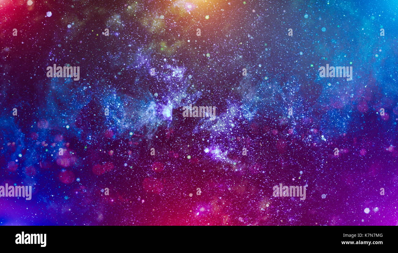 Colorful Starry Night Sky Outer Space background Stock Photo - Alamy