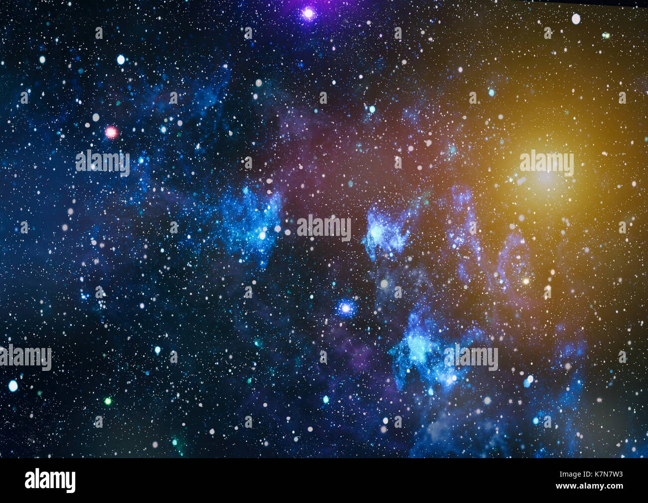 Colorful Starry Night Sky Outer Space background Stock Photo - Alamy