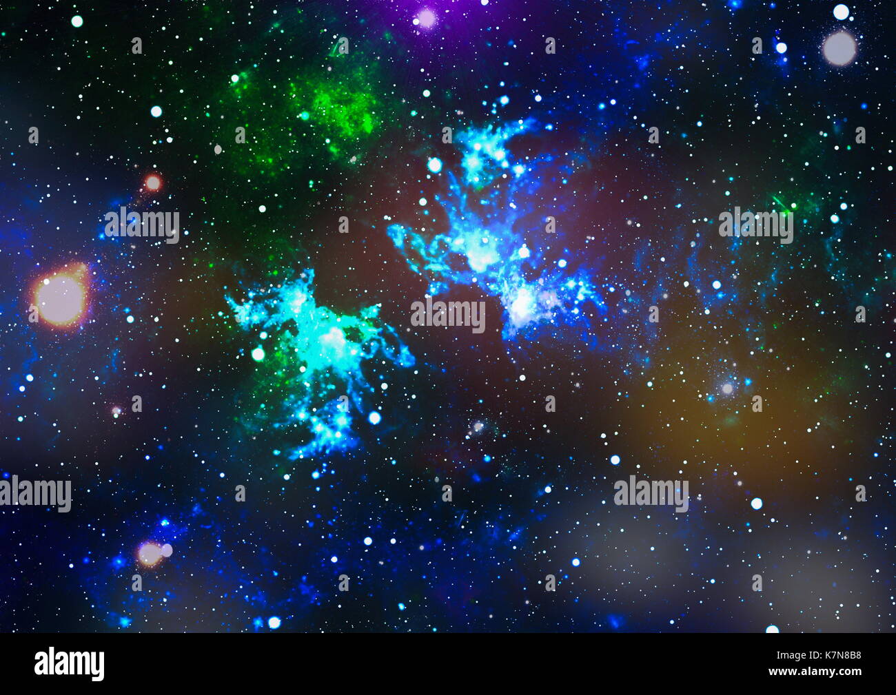 Colorful Starry Night Sky Outer Space background Stock Photo - Alamy
