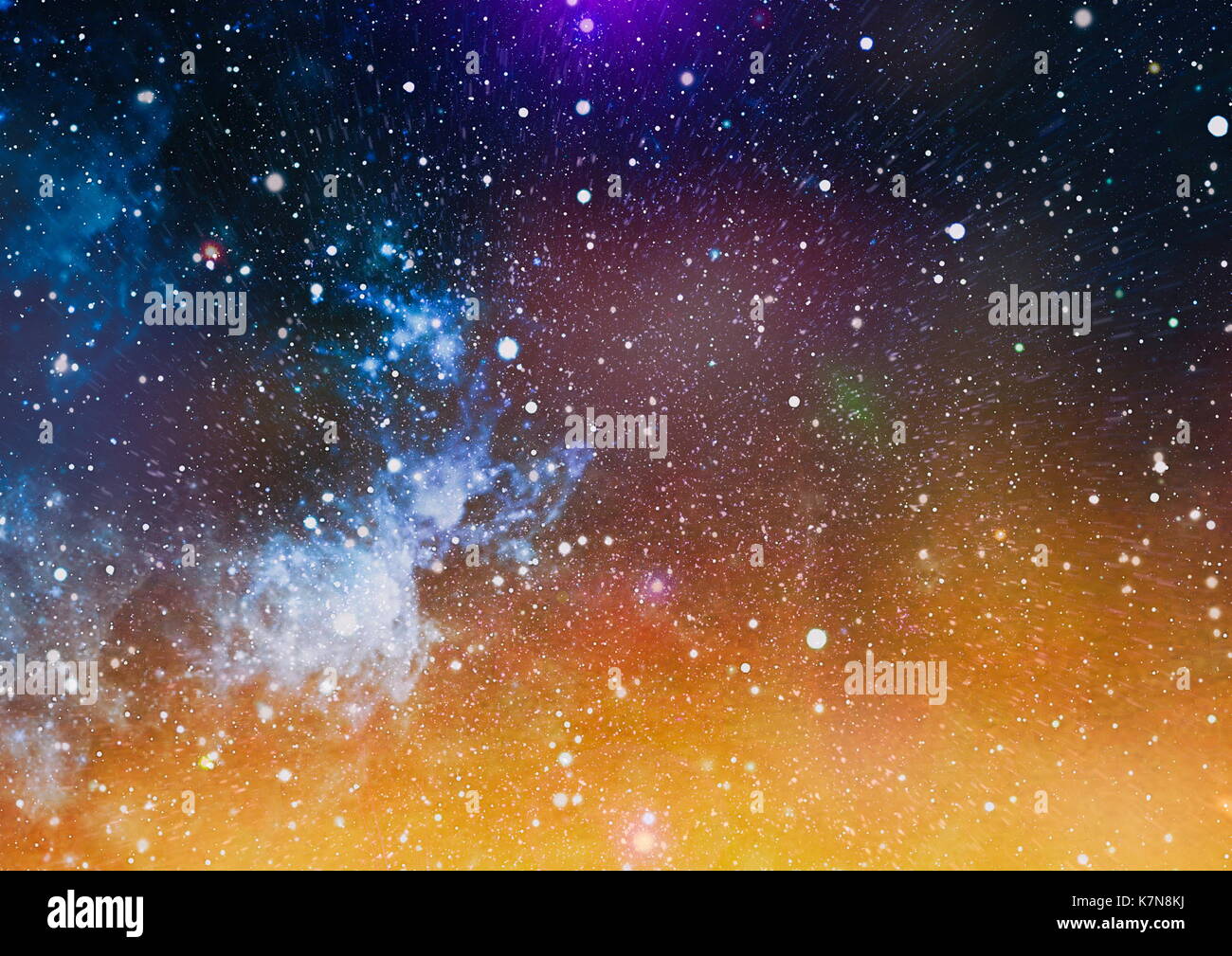 Colorful Starry Night Sky Outer Space background Stock Photo - Alamy