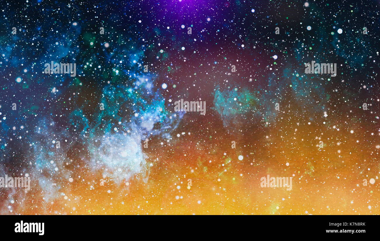 Colorful Starry Night Sky Outer Space background Stock Photo - Alamy