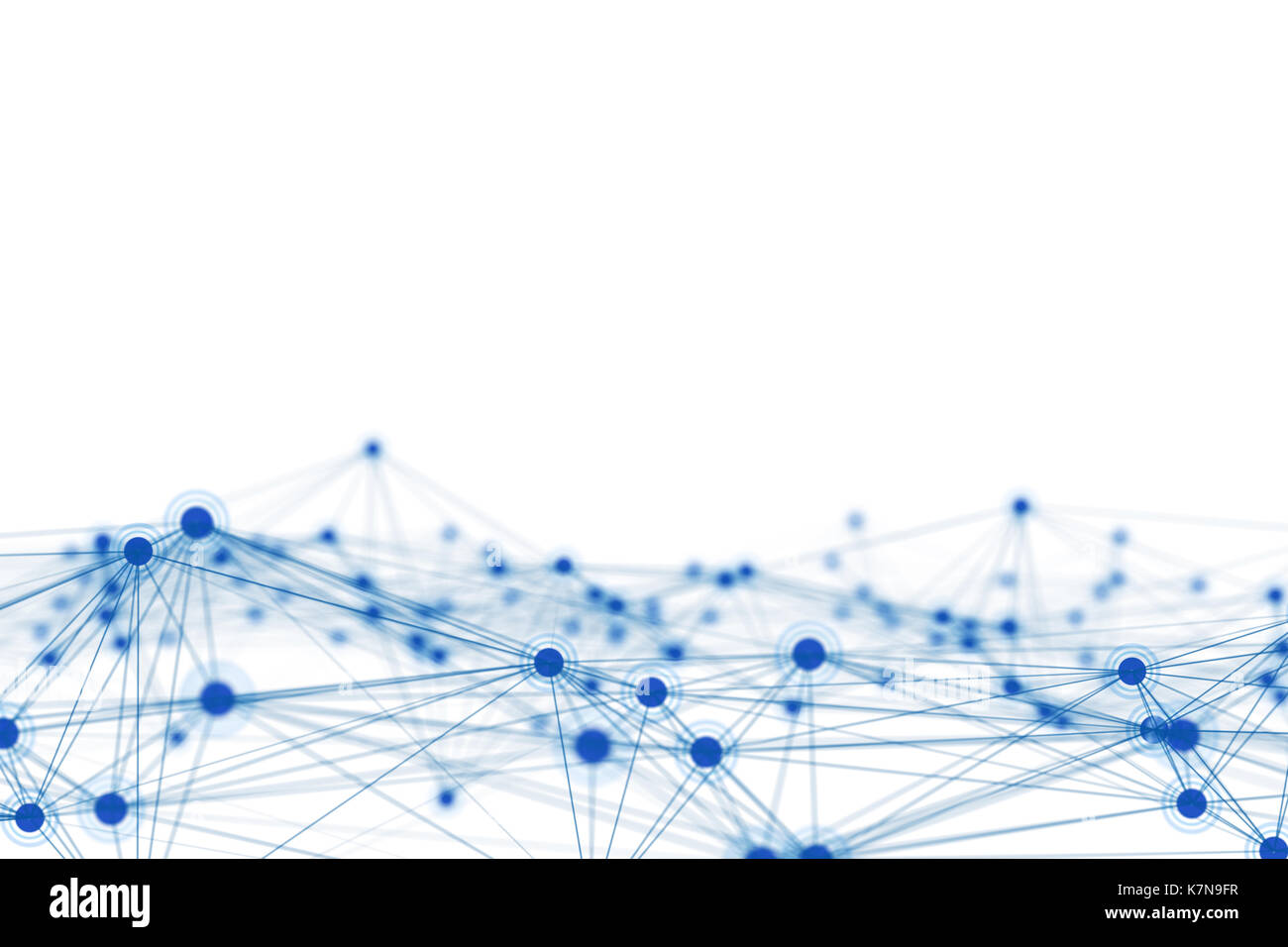 Network connected lines isolated on white background Stock Photo - Alamy