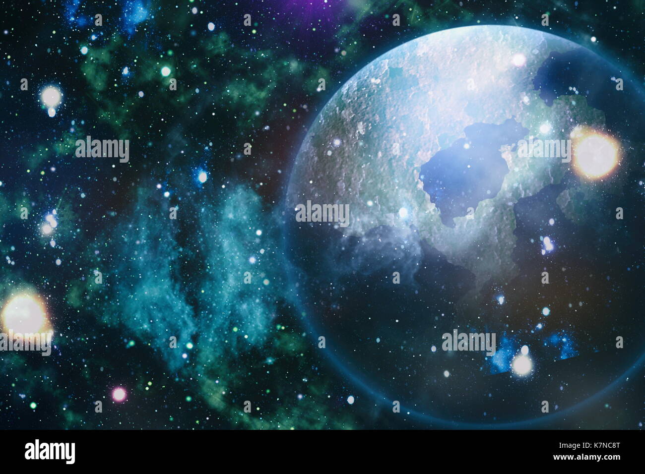 Deep space. High definition star field background . Starry outer space ...