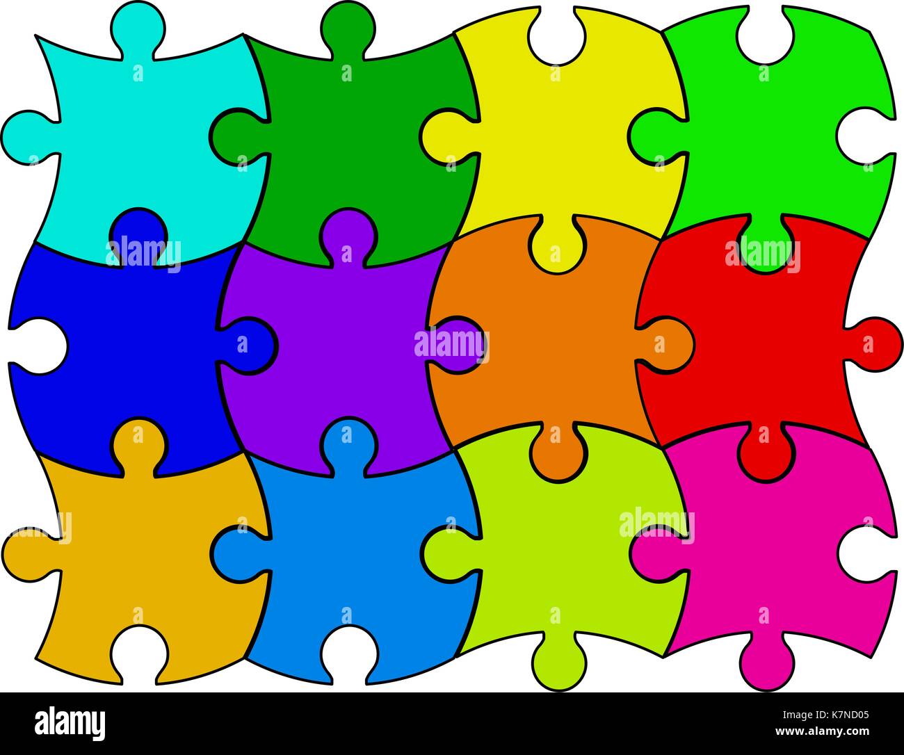 puzzle set vector symbol icon design. Beautiful illustration isolated ...