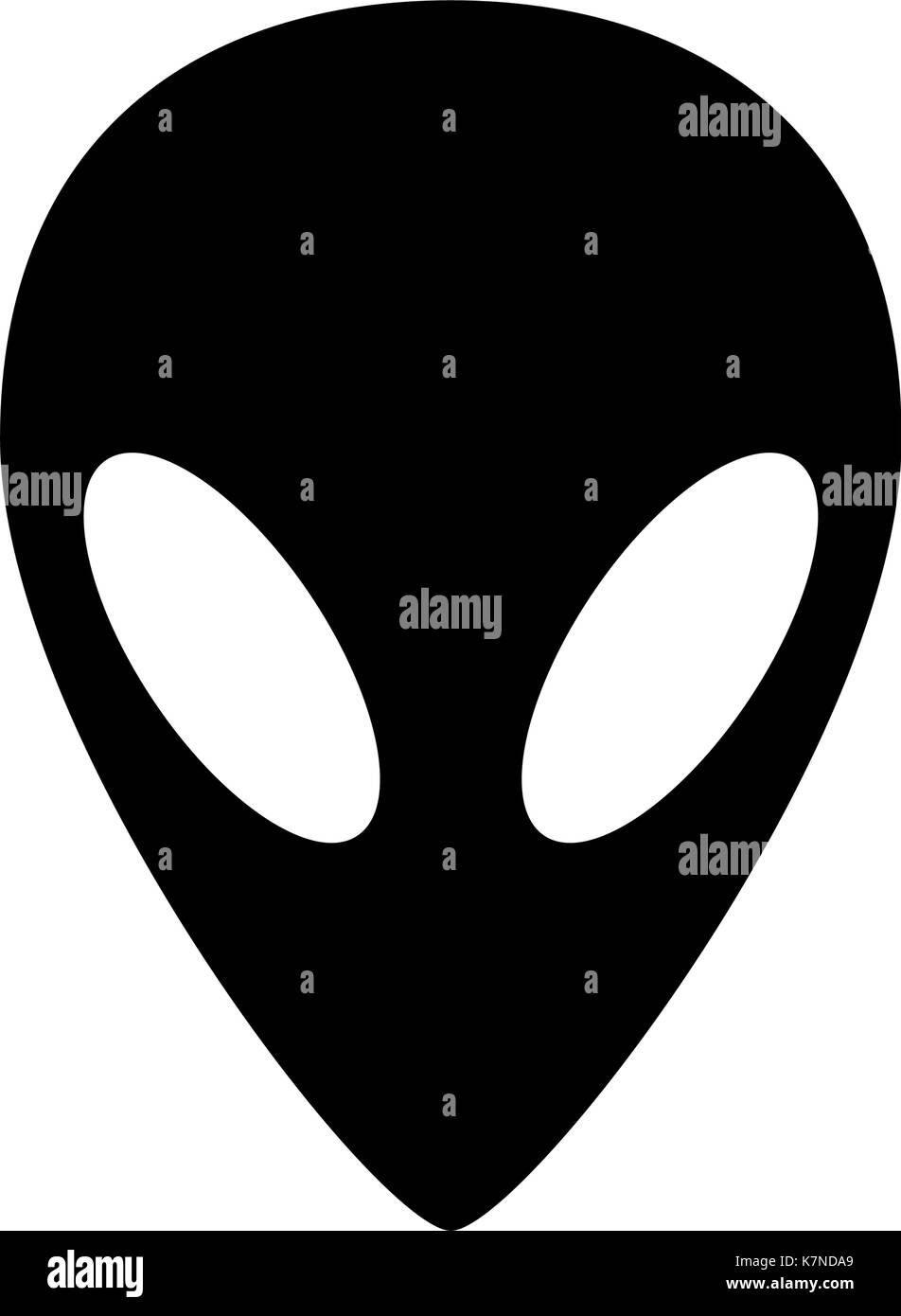 Alien, ufo face vector symbol icon design. Beautiful illustration ...