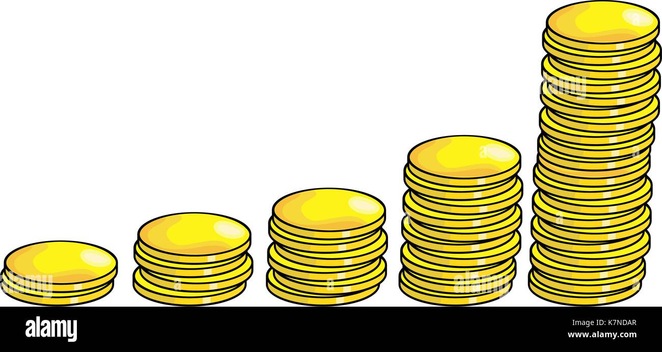 cartoon coin vector symbol icon design. Beautiful illustration isolated ...