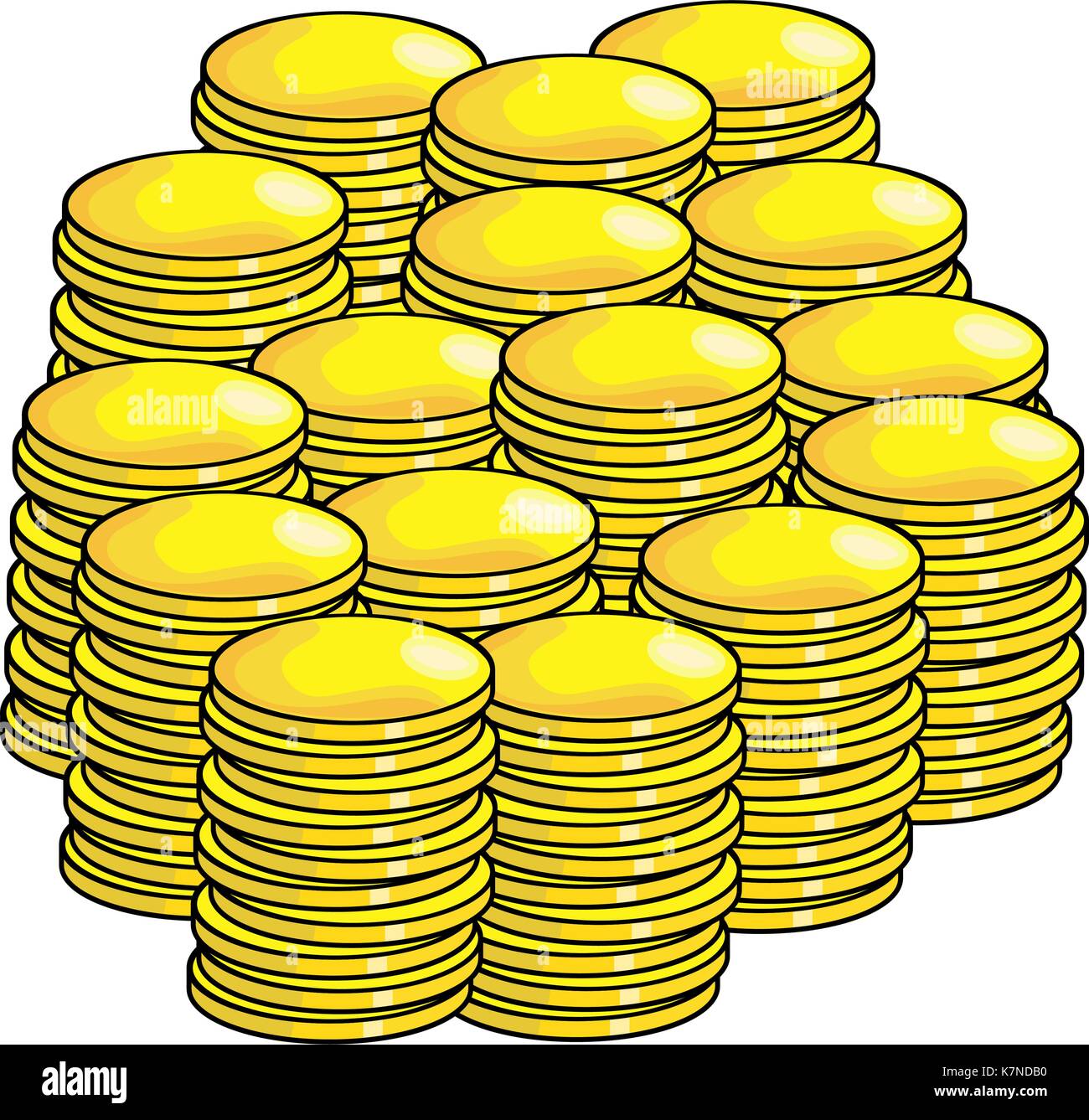 cartoon coin vector symbol icon design. Beautiful illustration isolated ...