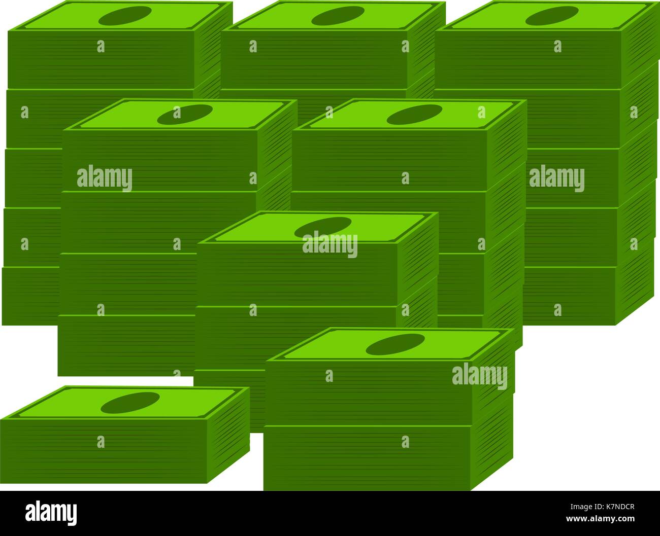 Money dollar note stack vector symbol icon design. Beautiful ...