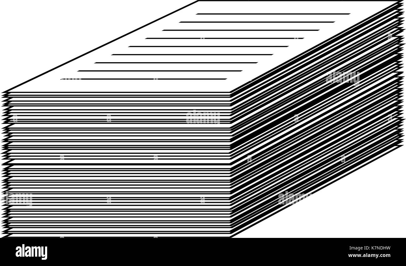 Stack Of Paper Icon Vector