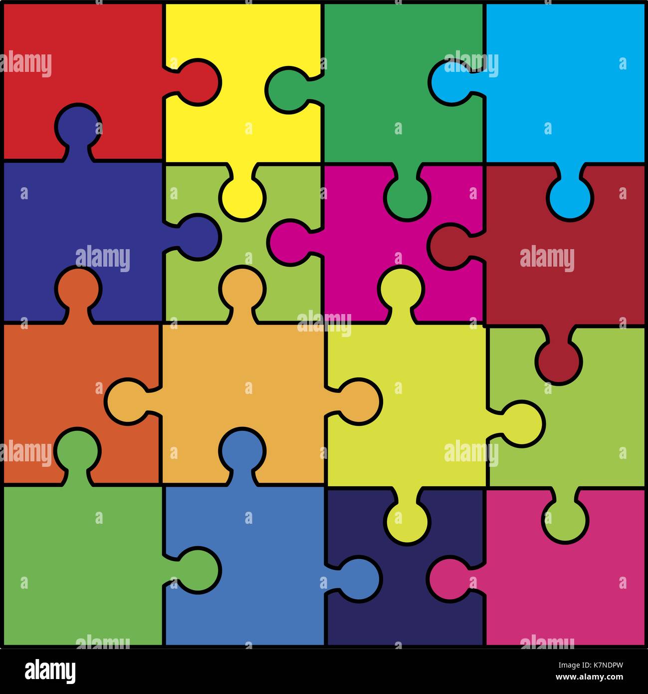 puzzle set vector symbol icon design. Beautiful illustration isolated ...