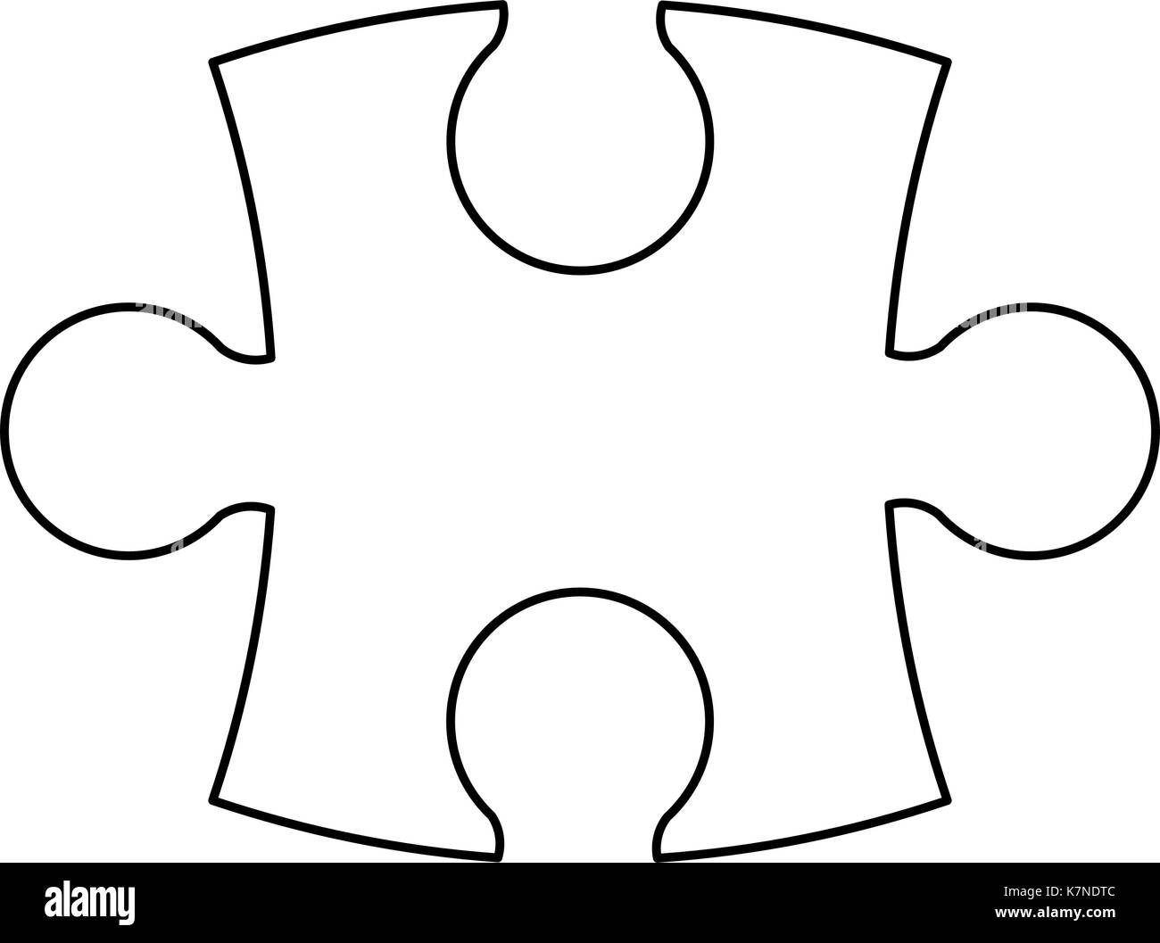 Autism Puzzle Piece Clip Art Black And White