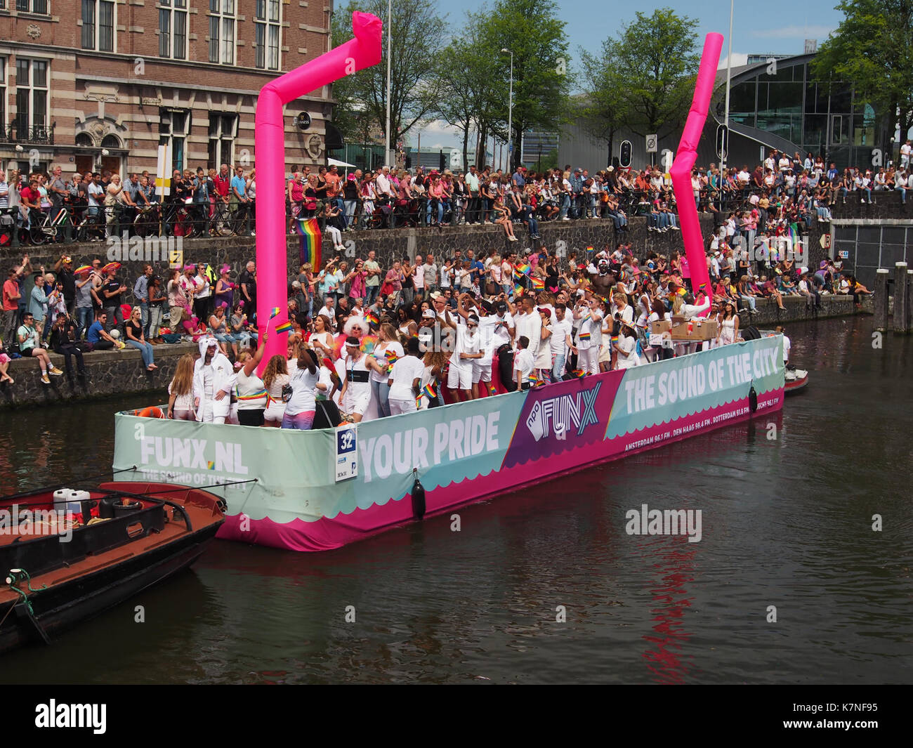 This image captures Boat 32, part of the NPO FunX float, at the Canal ...