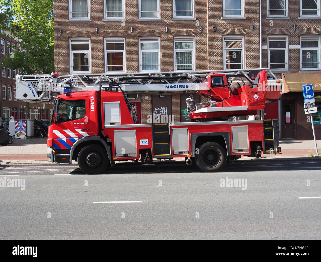 The Mercedes Atego Unit 13-3651 is a fire truck used by the Amsterdam ...