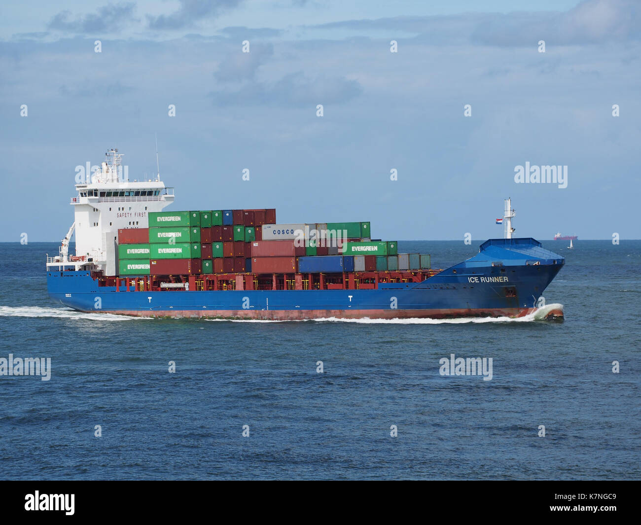 This image shows the Ice Runner, a 2008-built ship, departing from the ...