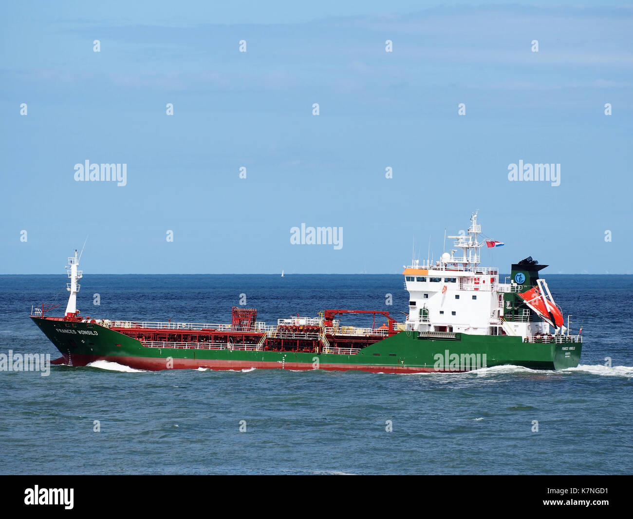 The Frances Wonsild, a ship built in 1994, is seen navigating the ...