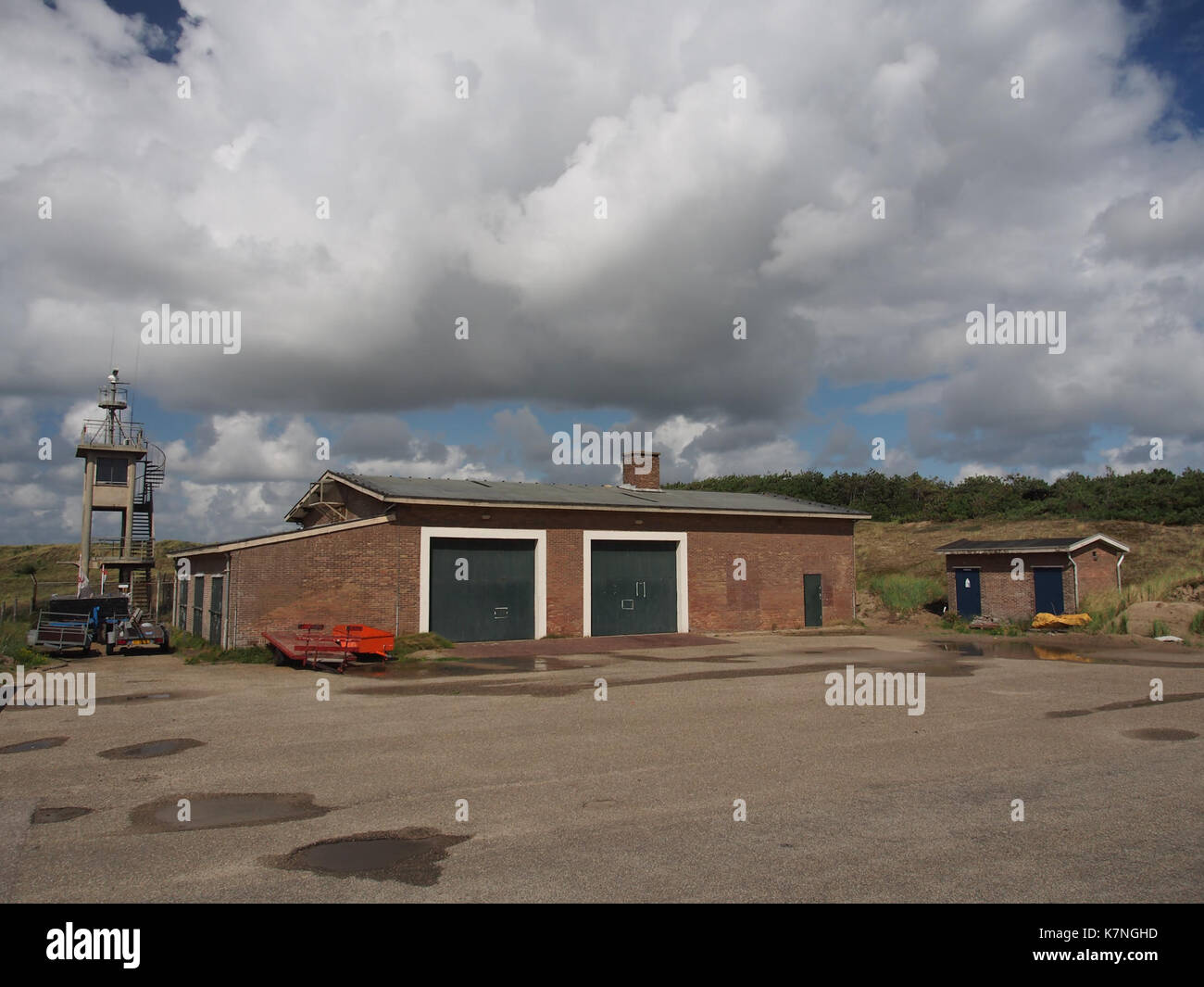 This photo features an old military building located at Burgemeester ...