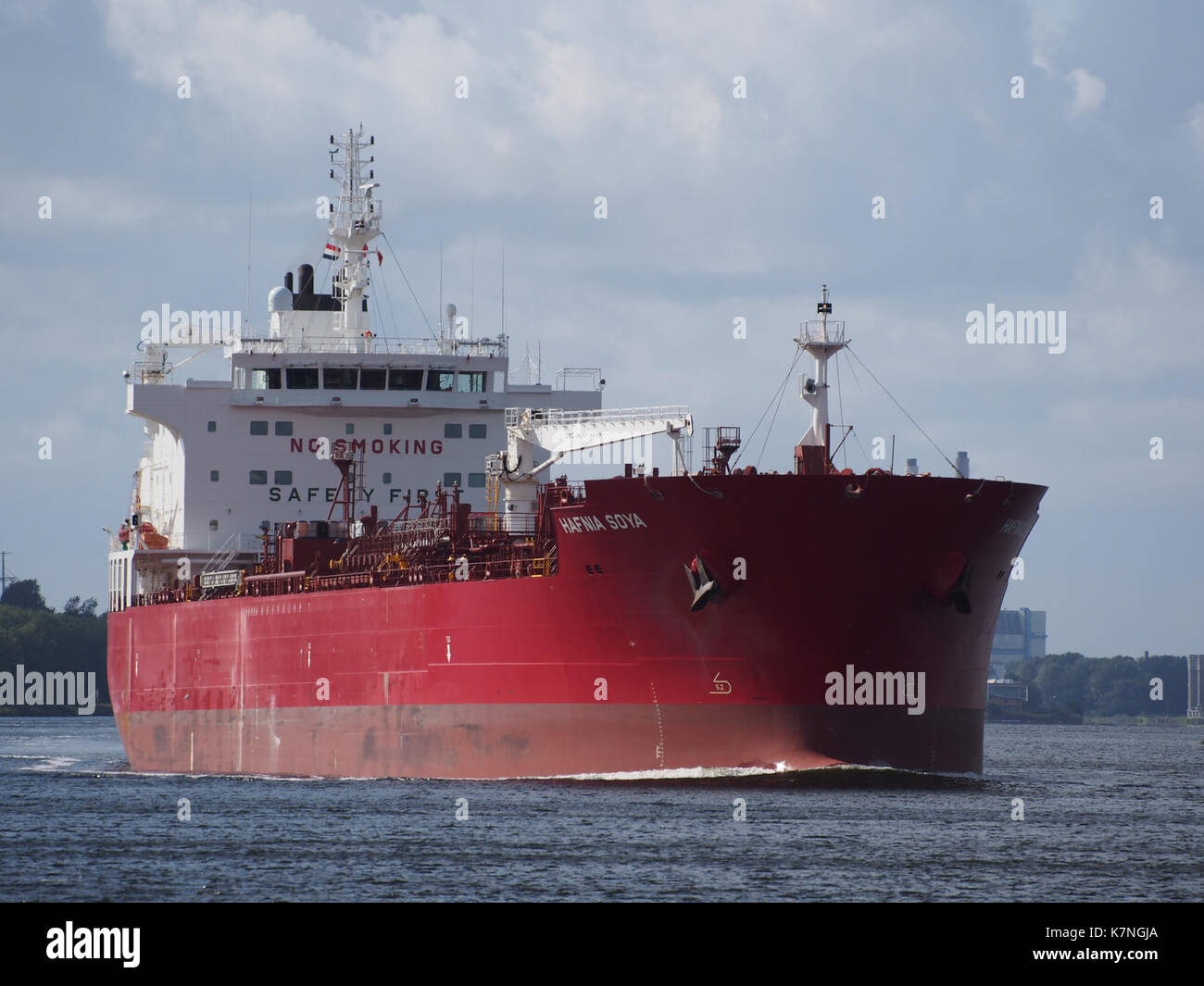 The Hafnia Soya, a 2015-built chemical tanker, is pictured navigating ...