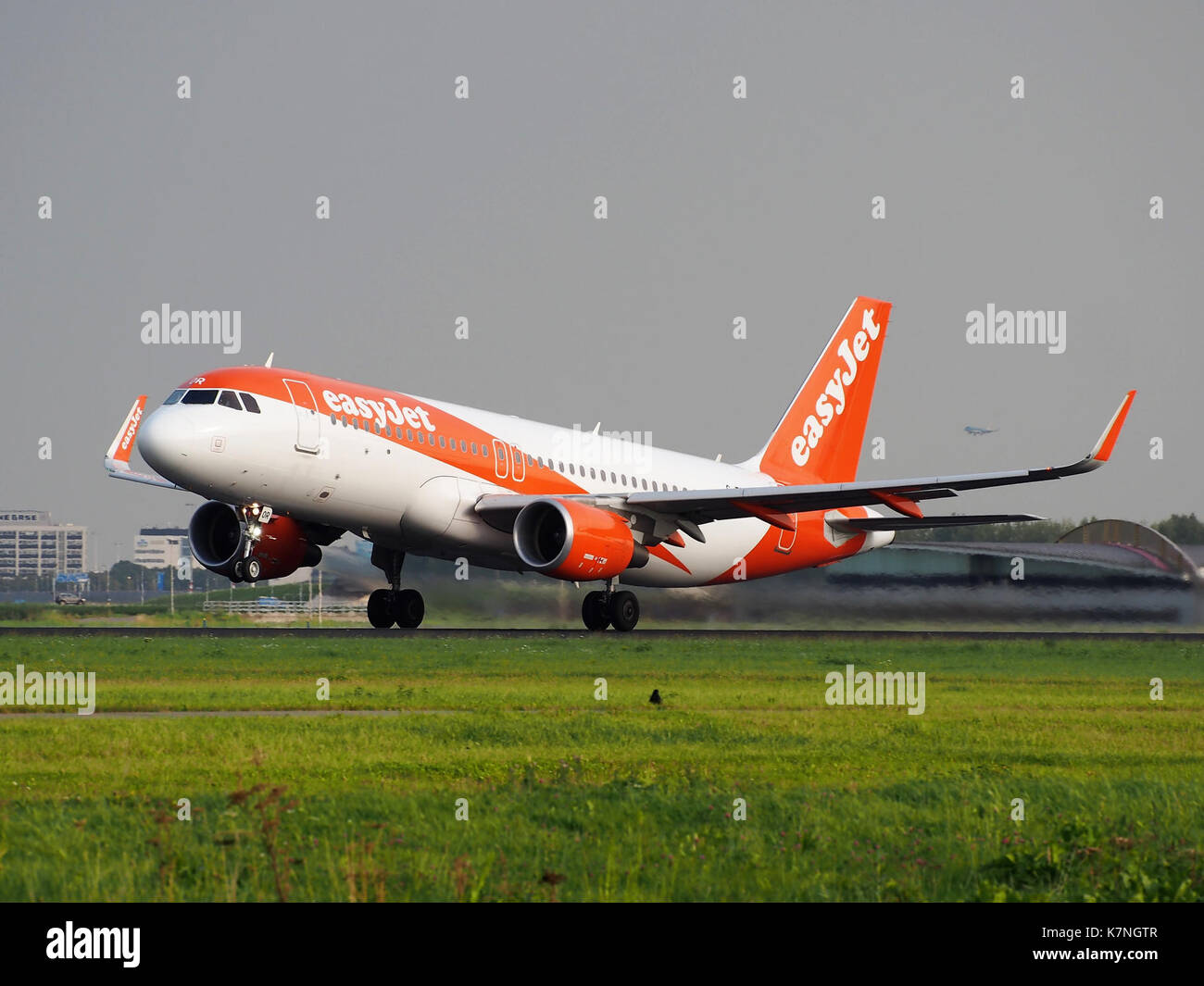This image captures an easyJet Airbus A320-214(WL), registration G-EZOR ...