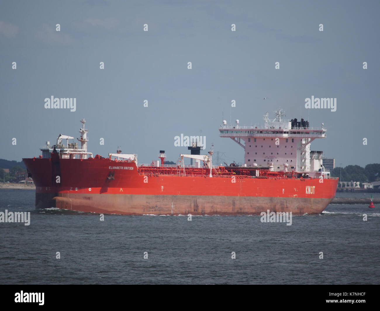 The image captures the vessel Elisabeth Knutsen, a ship launched in ...