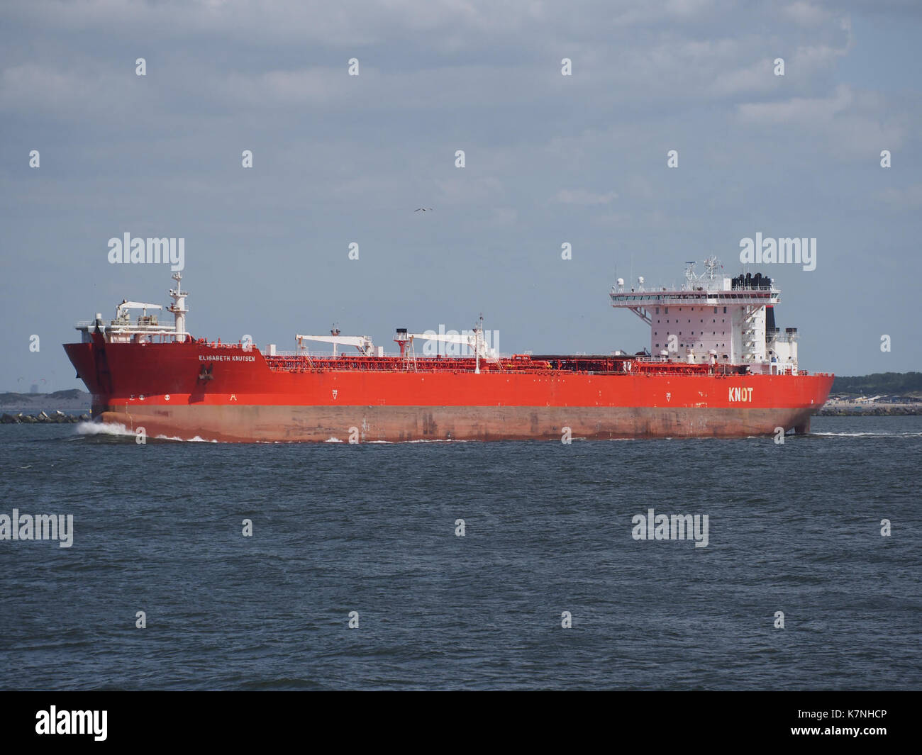 The Elisabeth Knutsen is a 1997-built tanker ship, captured here in the ...