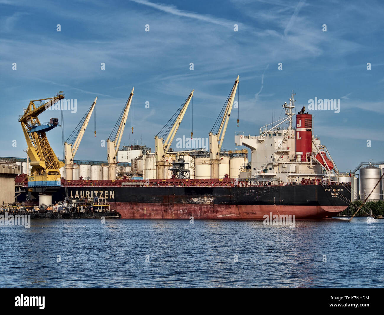 The Ever Alliance, a container ship built in 2011, is docked at ...