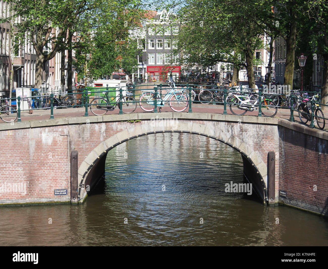 This photo captures Bridge 52, located in the Keizersgracht over the ...