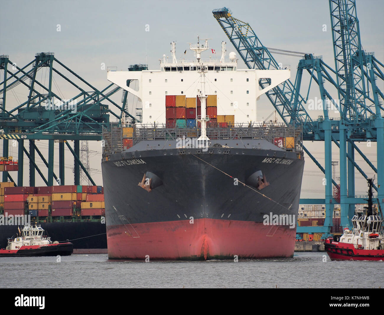 The MSC Filomena, a 2010-built container ship, is photographed at the ...