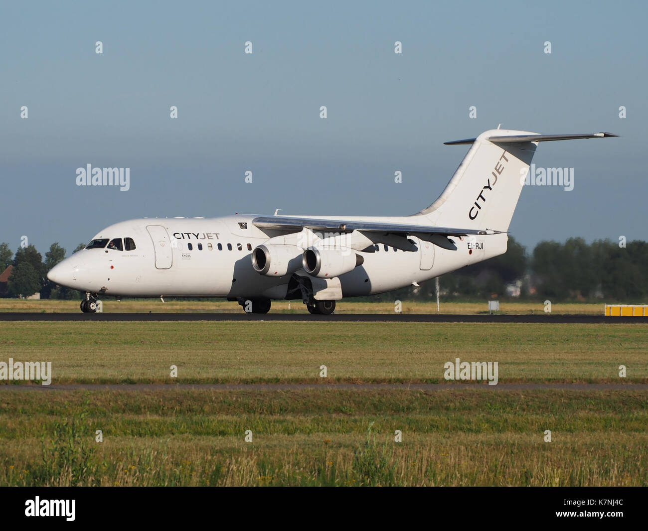 EI-RJI is a British Aerospace Avro RJ85 aircraft operated by CityJet ...