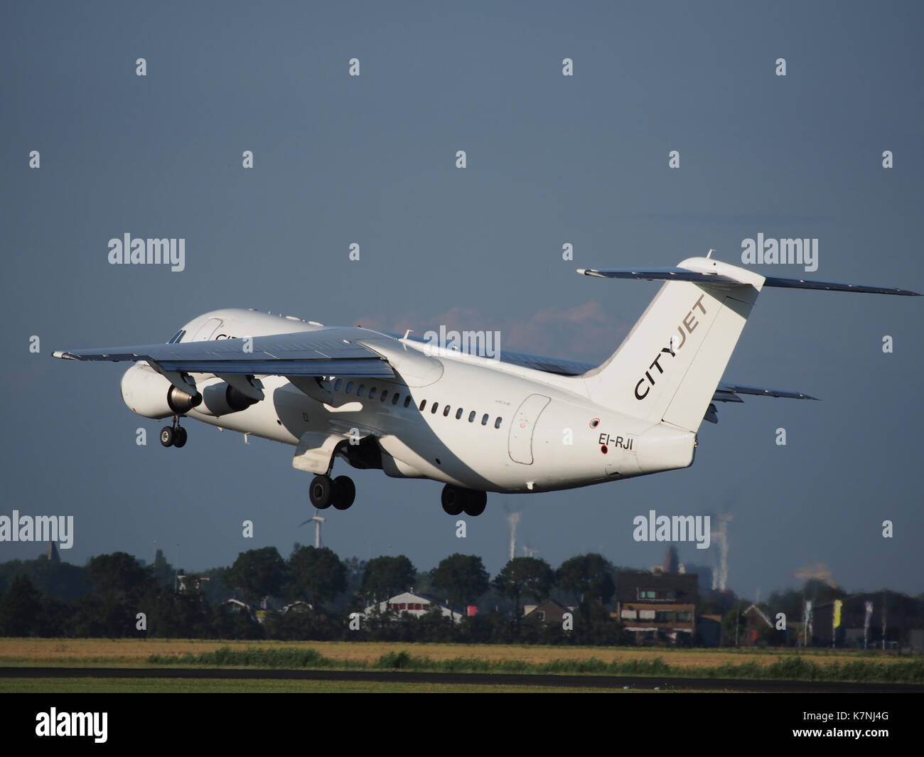 The EI-RJI Cityjet British Aerospace Avro RJ85 aircraft, with serial ...