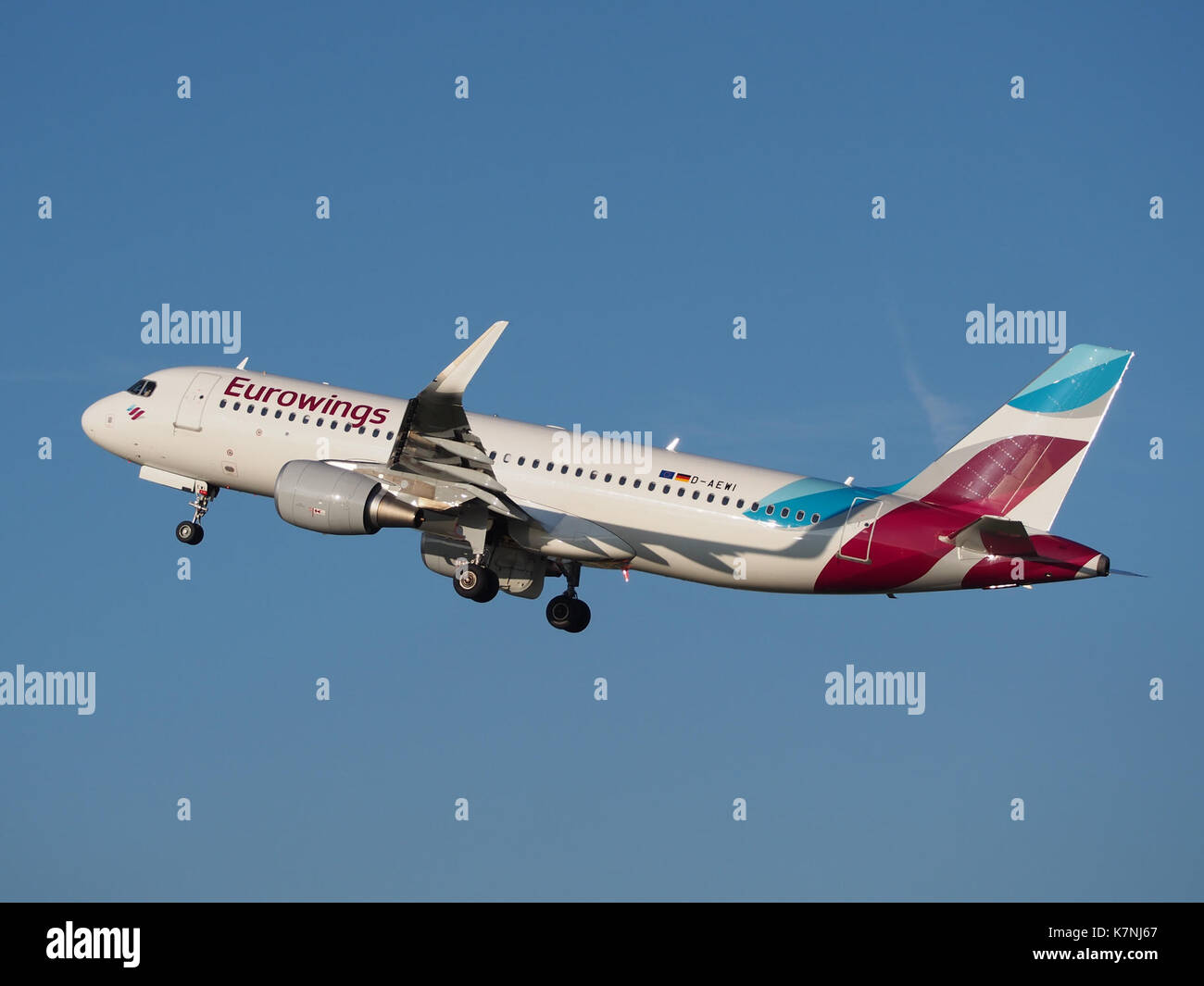Eurowings Airbus A320-214, registration D-AEWI, with serial number 7210 ...