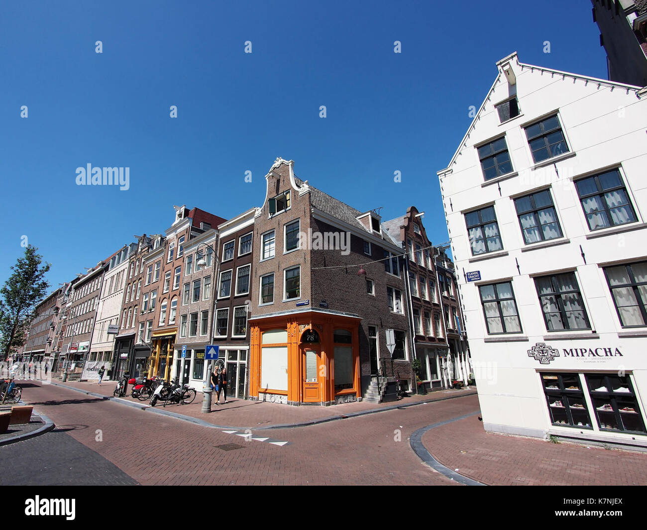 A photo of the intersection at Elandsgracht and Hazenstraat in ...