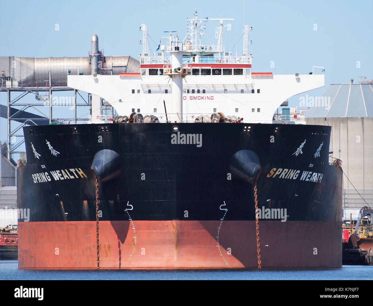 The image depicts the 'Spring Wealth,' a ship registered in 2011 with ...