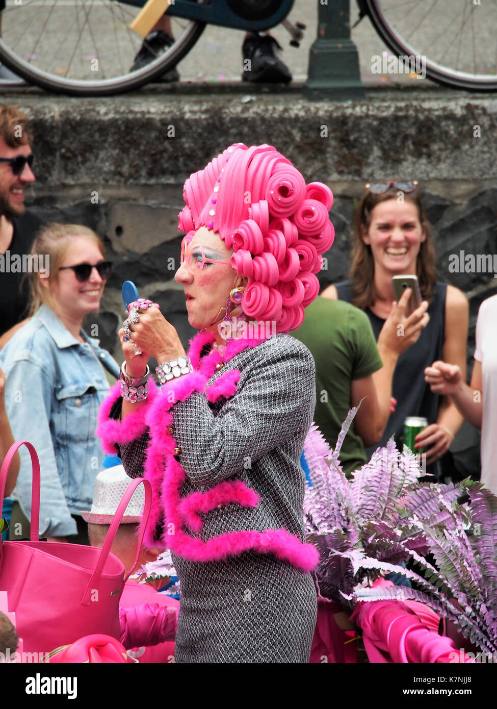 The Canal Parade in Amsterdam 2017 celebrated LGBTQ+ pride, with boats ...