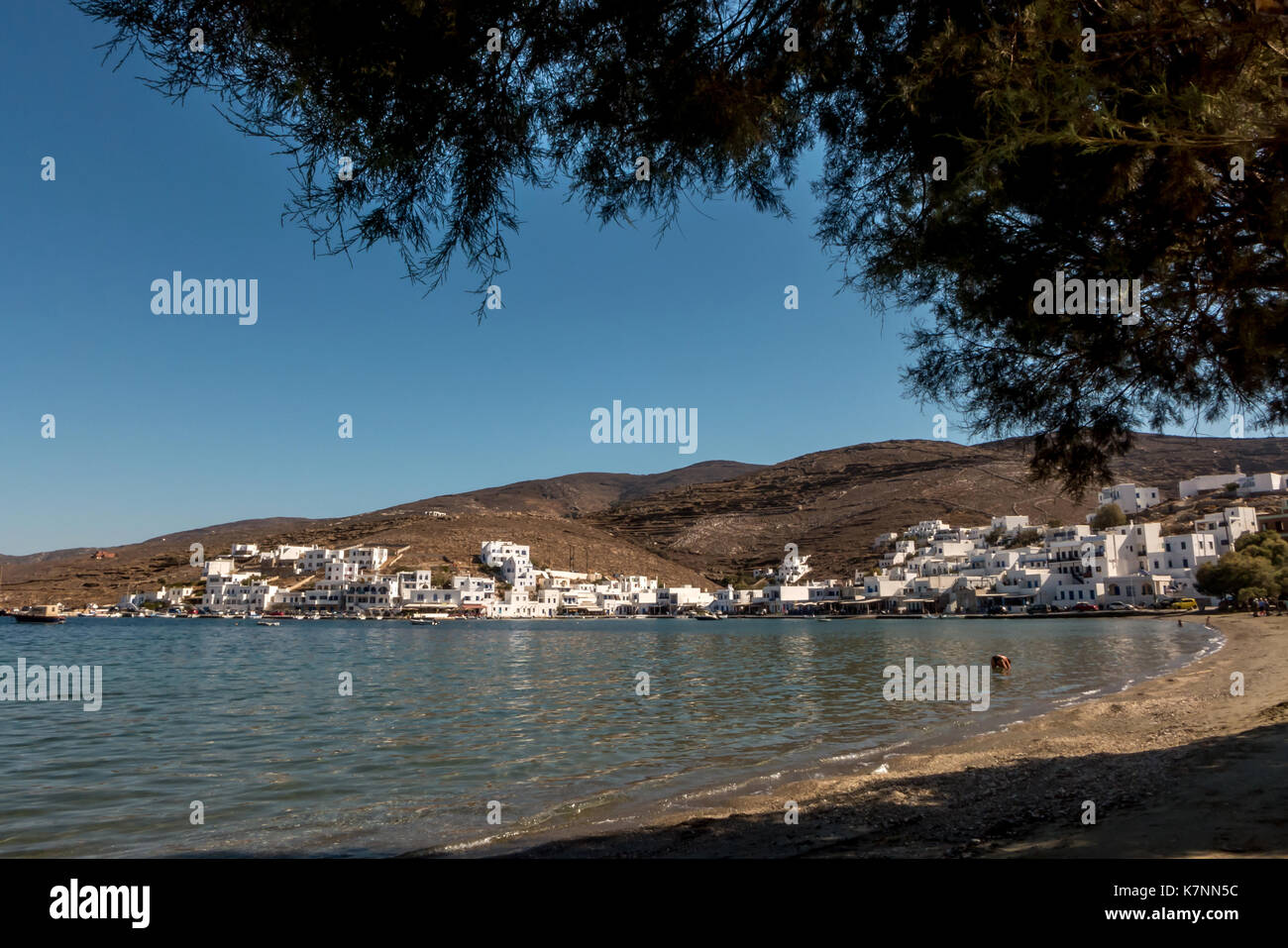 The village of Panormos, Greece Stock Photo - Alamy