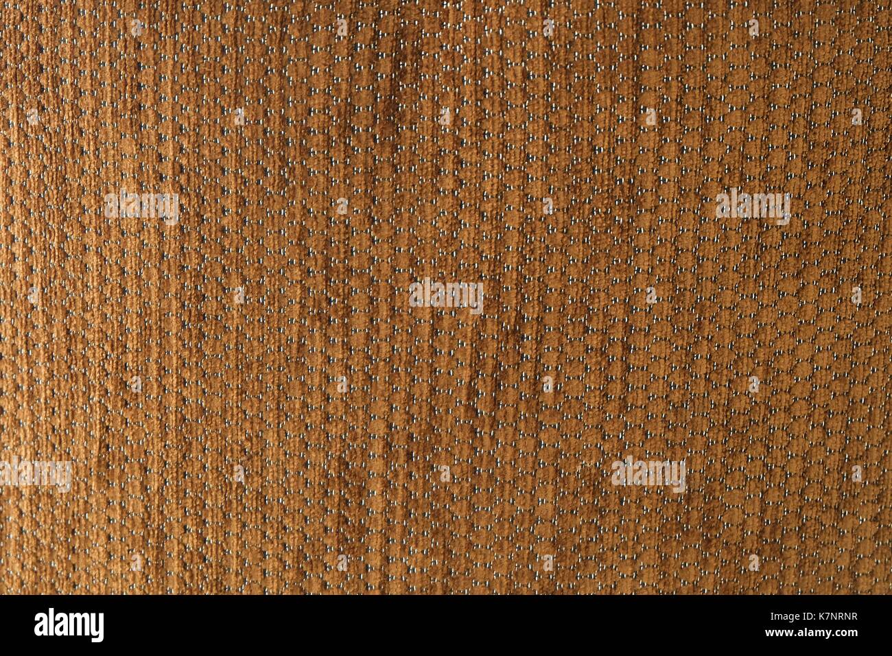 Textile Texture, Close Up of Brown Fabric Pattern Background with Copy ...