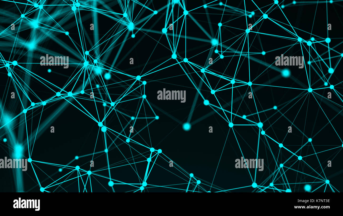Abstract connection dots. Technology background. Network concept 3d ...