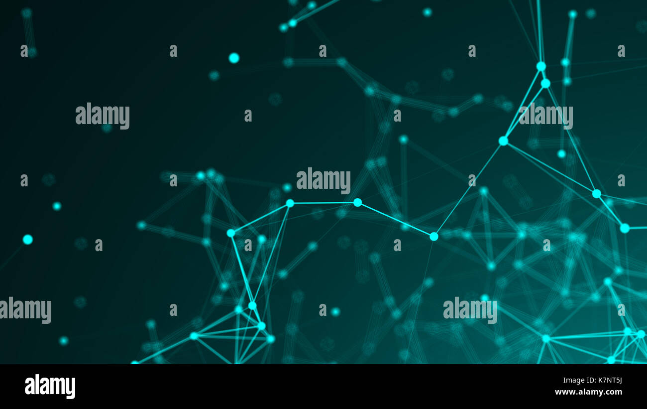 Abstract connection dots. Technology background. Network concept 3d ...