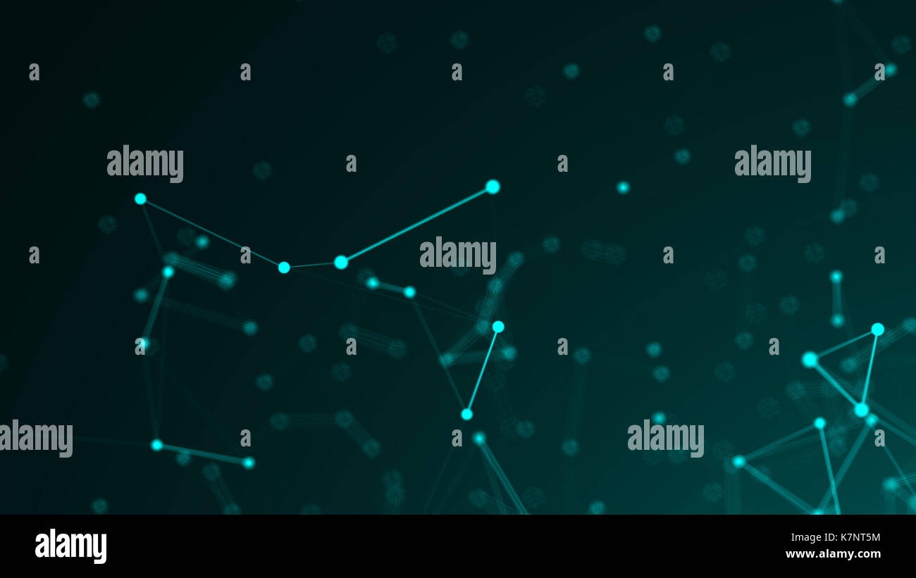 Abstract connection dots. Technology background. Network concept 3d ...
