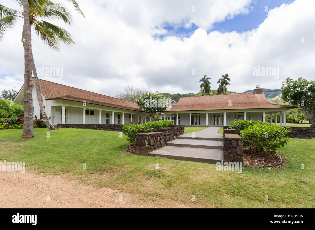 Historic Dillingham Ranch house on the north shore of Oahu Hawaii Stock ...