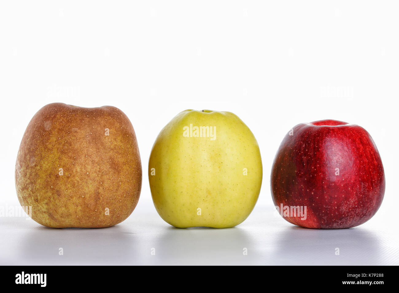 Three apples. Fruits Stock Photo - Alamy