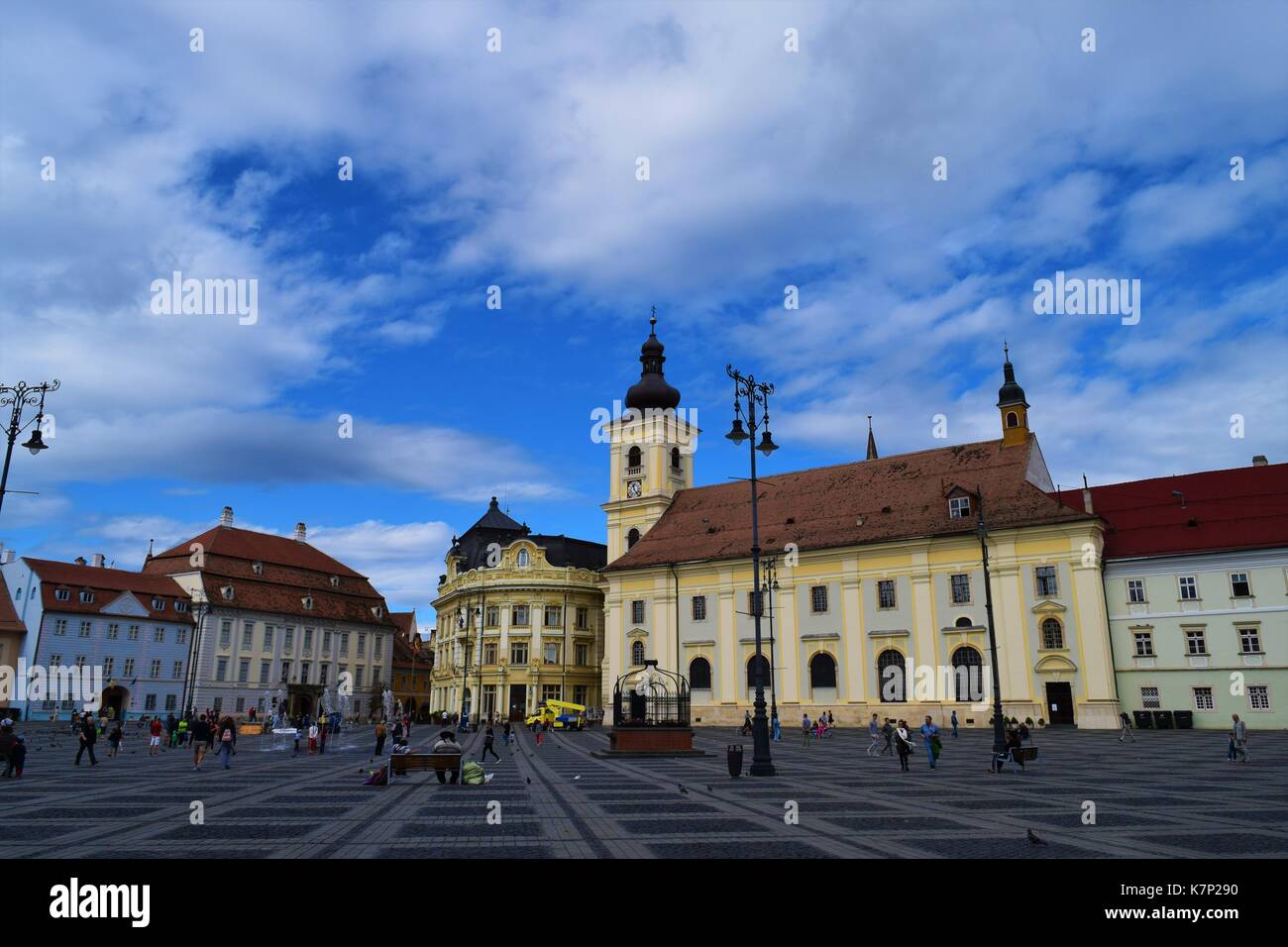 Central square of sibiu hi-res stock photography and images - Alamy
