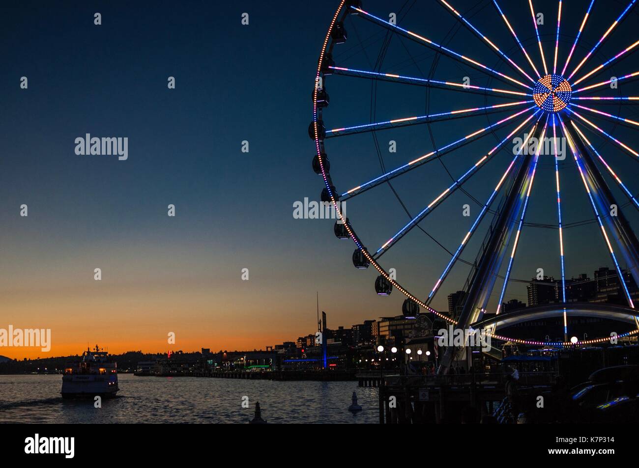 Seattle Great Wheel Stock Photo - Alamy
