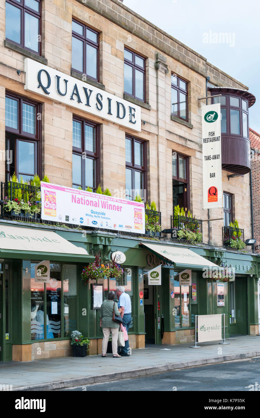 The Quayside fish restaurant in Whitby Stock Photo - Alamy