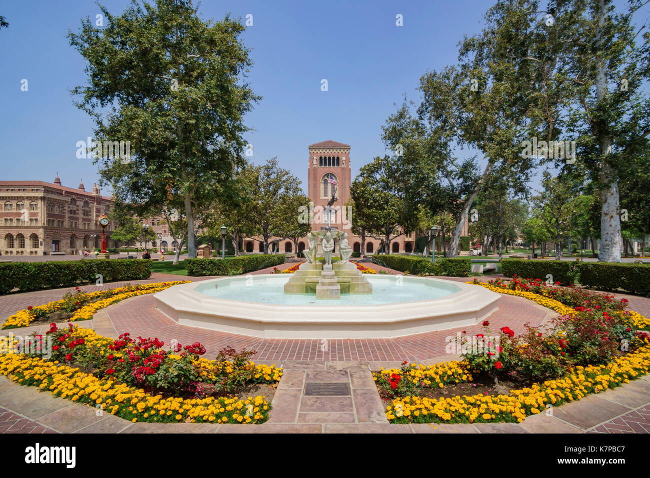 Los Angeles, JUN 4: Fountain and Bovard Aministration, Auditorium of ...