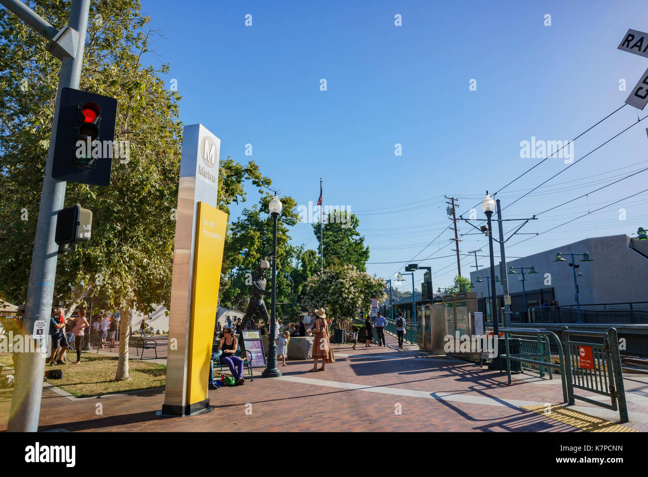 Los Angeles , JUN 24: South Pasadena metro station on JUN 24, 2015 at ...