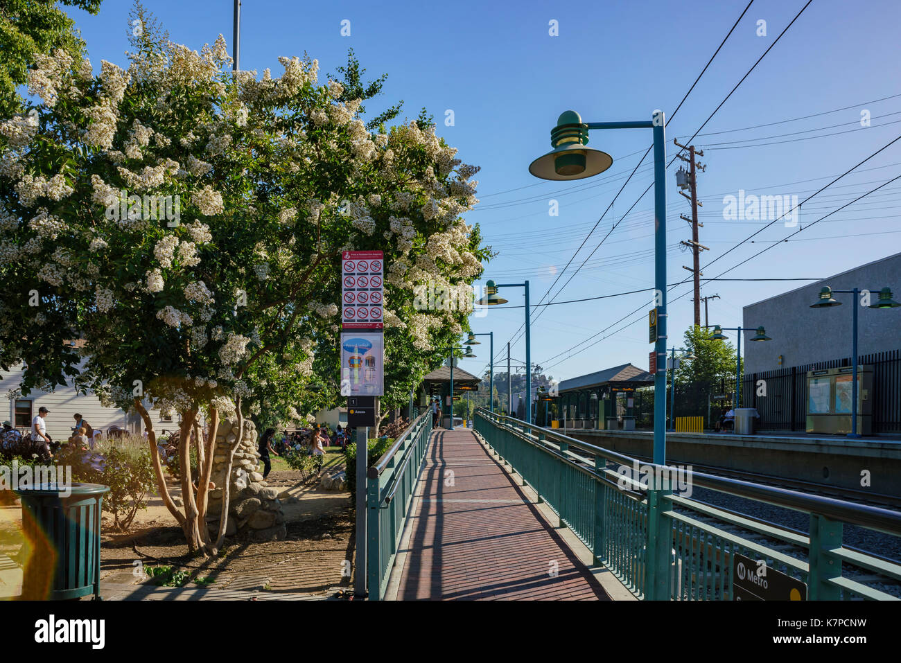 Los Angeles , JUN 24: South Pasadena metro station on JUN 24, 2015 at ...