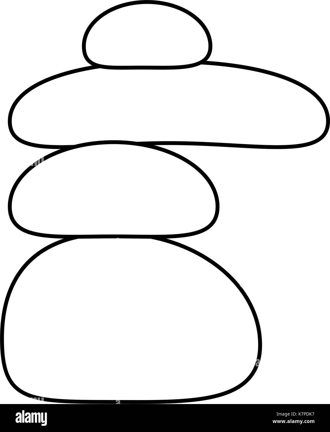 spa stones vector symbol icon design. Beautiful illustration isolated ...