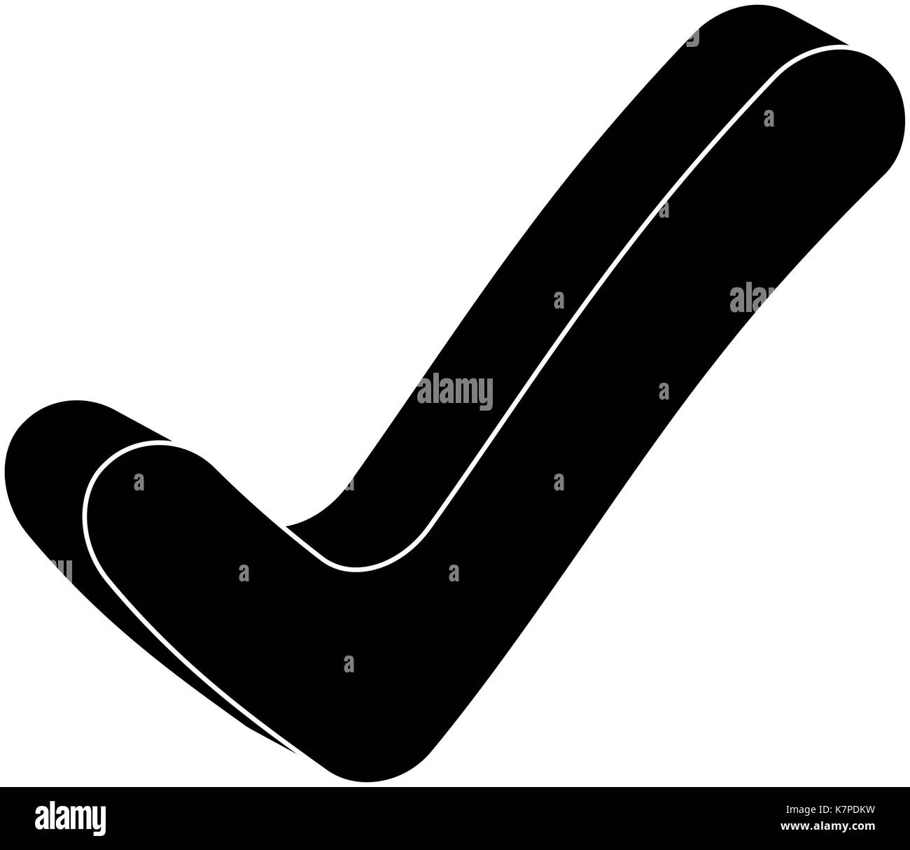 tick sign, check mark vector symbol icon design. Beautiful illustration ...